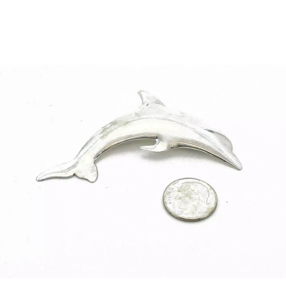 Jewelry | Sterling Silver Dolphin Pin | Poshmark